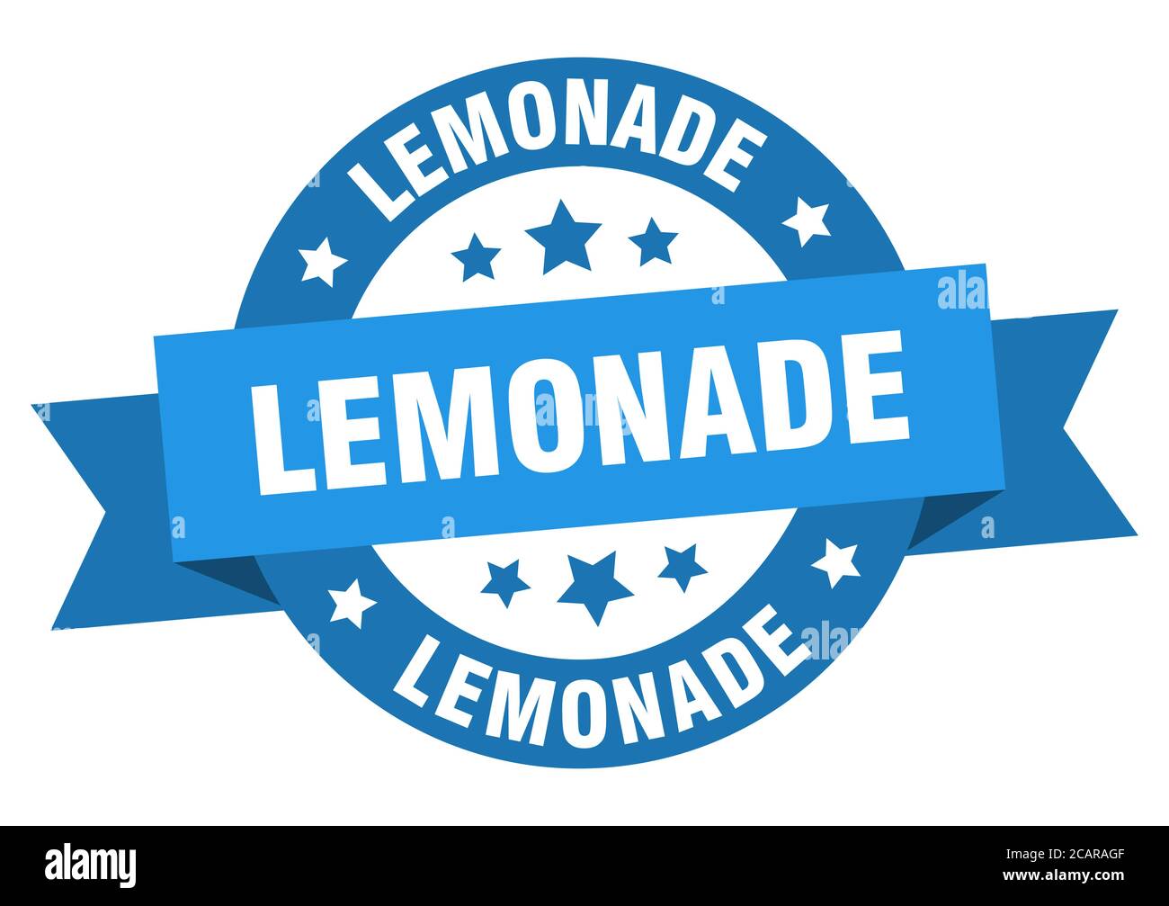 lemonade round ribbon isolated label. lemonade sign Stock Vector Image ...