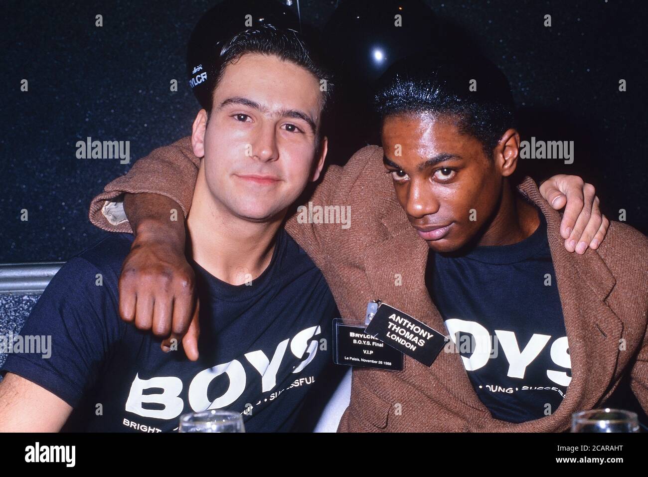 Anthony Thomas from London at the Brylcreem Boy of the Year competition ...