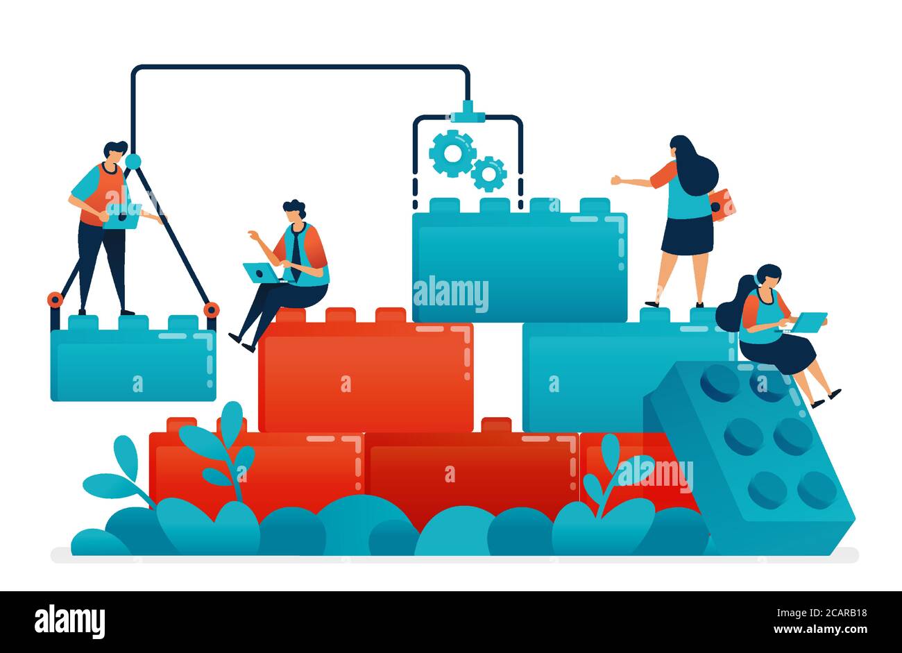 Compose lego games to teamwork and collaboration in work and business ...