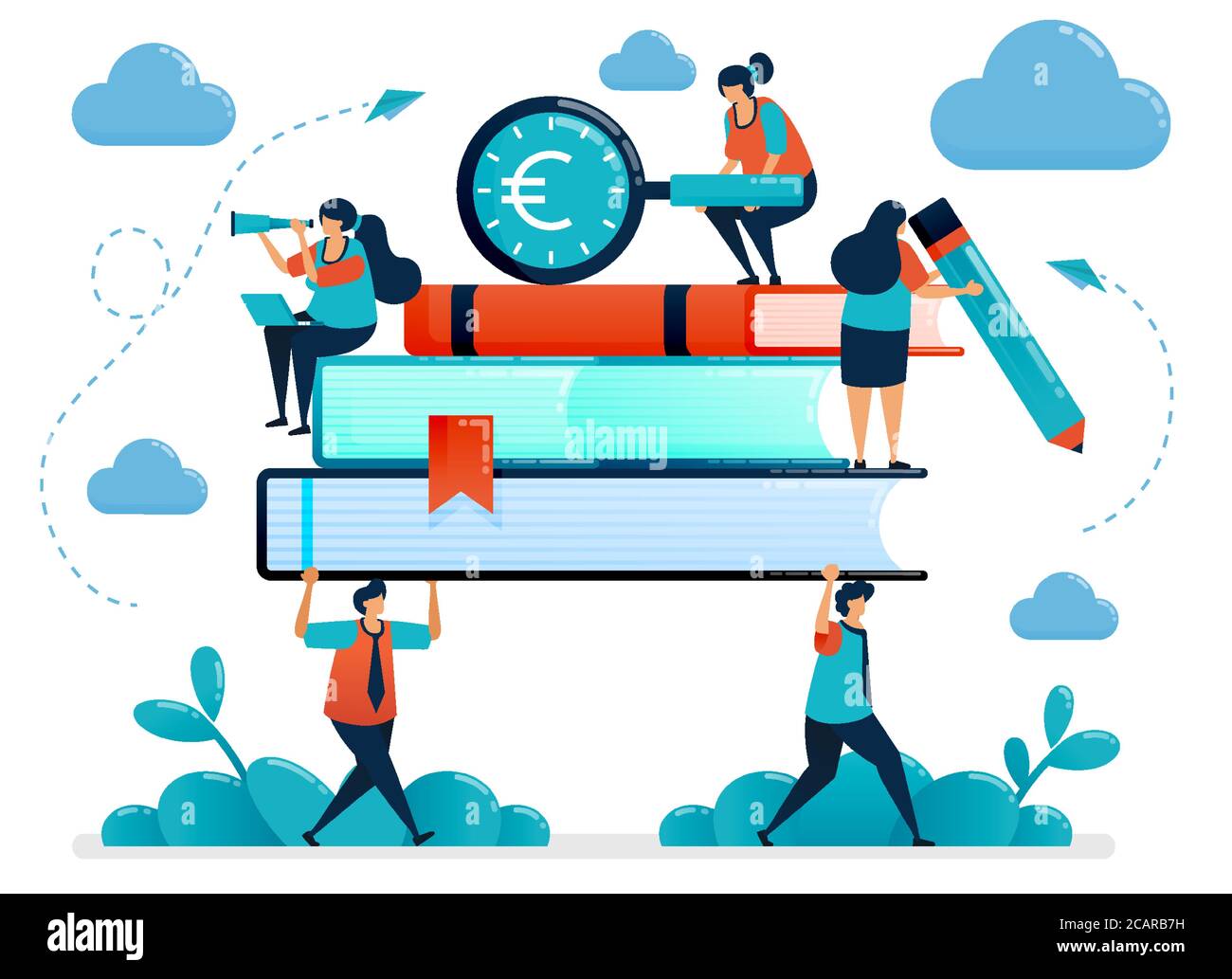 Student hardship illustration Stock Vector Images - Alamy