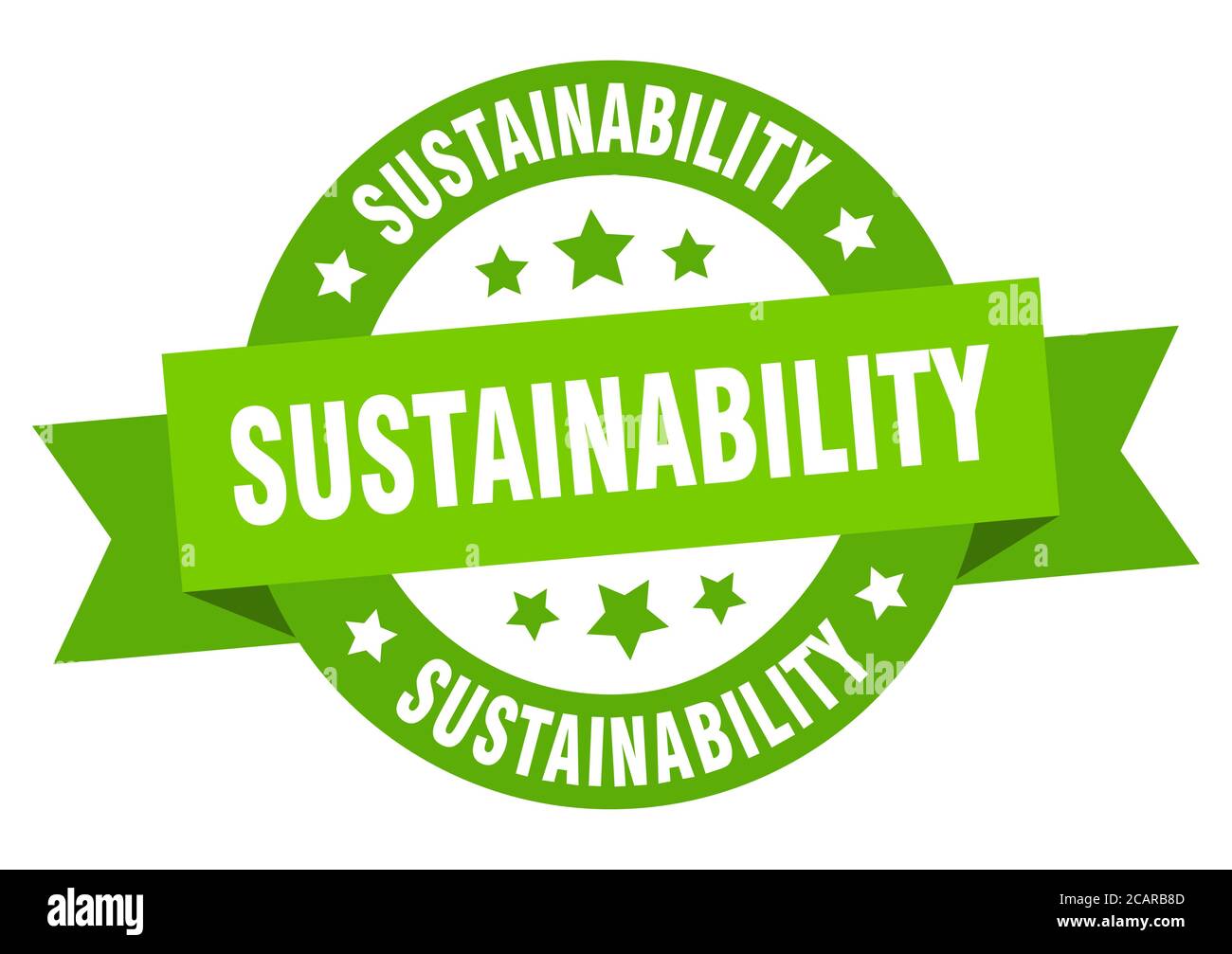 sustainability round ribbon isolated label. sustainability sign Stock ...