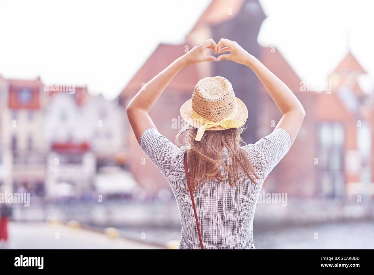 Happy person sightseeing hi-res stock photography and images - Alamy