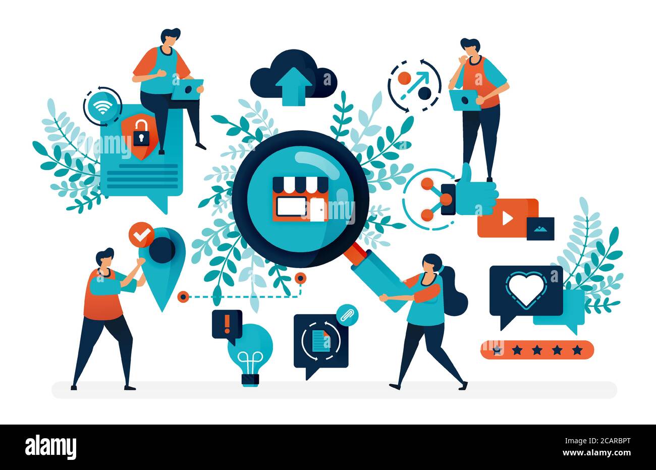 Find customers Stock Vector Images - Alamy