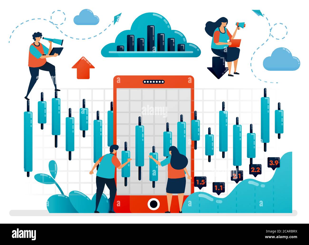 Research and analysis statistical data to choose investment. Mobile ...
