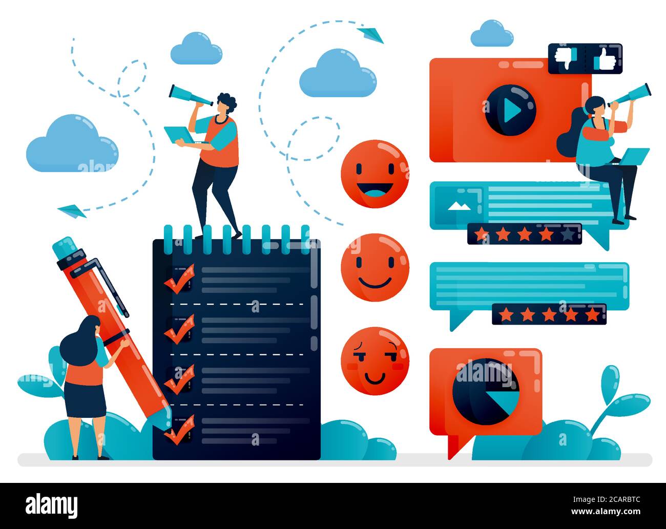 Fill out survey for feedback. Emoticon in comments. User ratings in ...