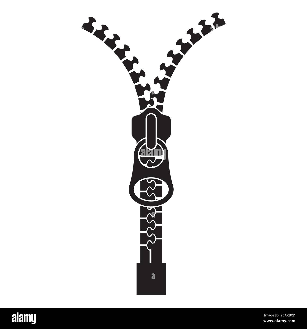 Vector zipper icon. closed and open zipper, fastener. zip Stock Vector Image & Art - Alamy