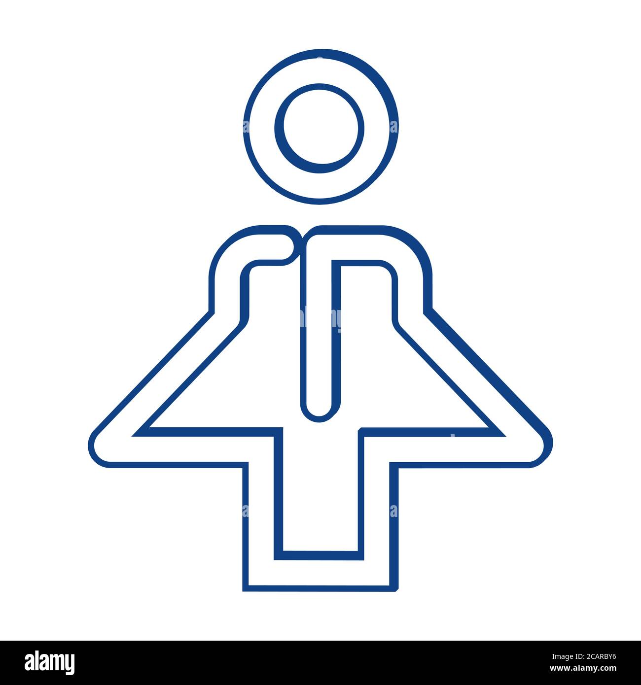 Women RestRoom Sign. Toilet for lady Symbol Vector. Women's WC. Women ...