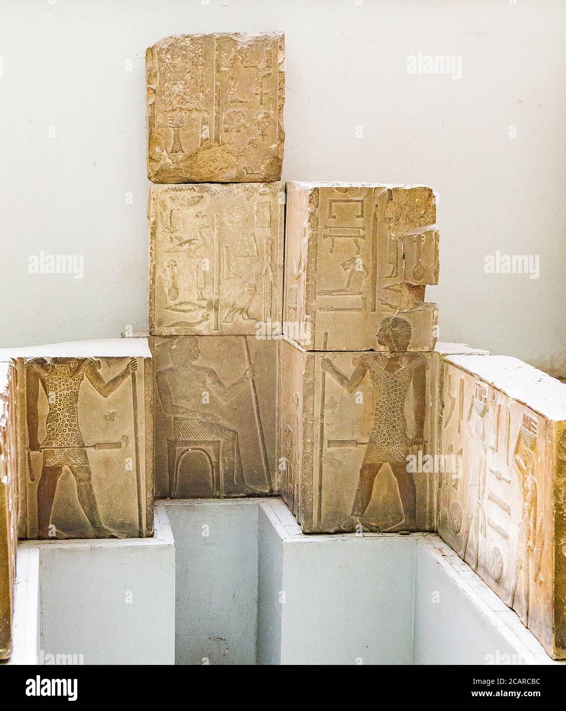 Egypt, Cairo, Egyptian Museum, chapel of Iynefer, a son of king Snefru ...