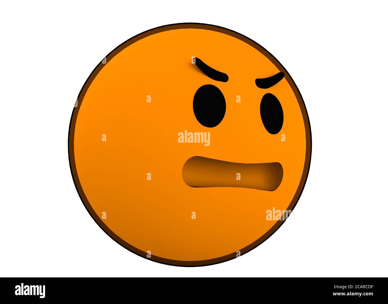 Emoticon angry hi-res stock photography and images - Alamy