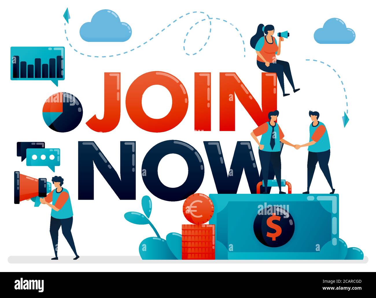 Company promotion banner vector vectors hi-res stock photography and ...