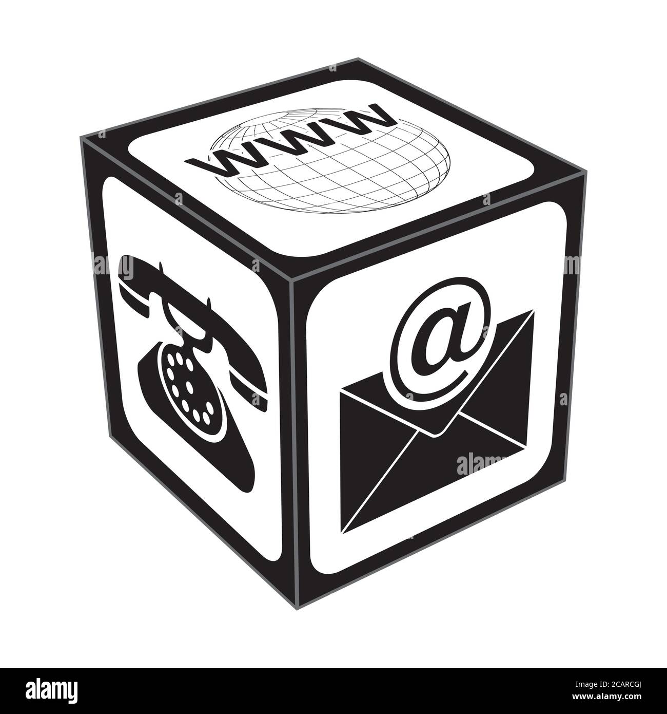 Mobile cube Stock Vector Images - Alamy