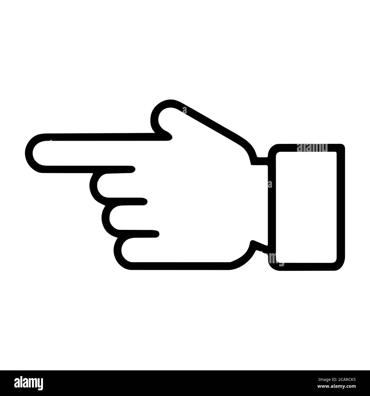 Simple hand icon. Hand clicking icon Finger vector icon. Touch vector ...