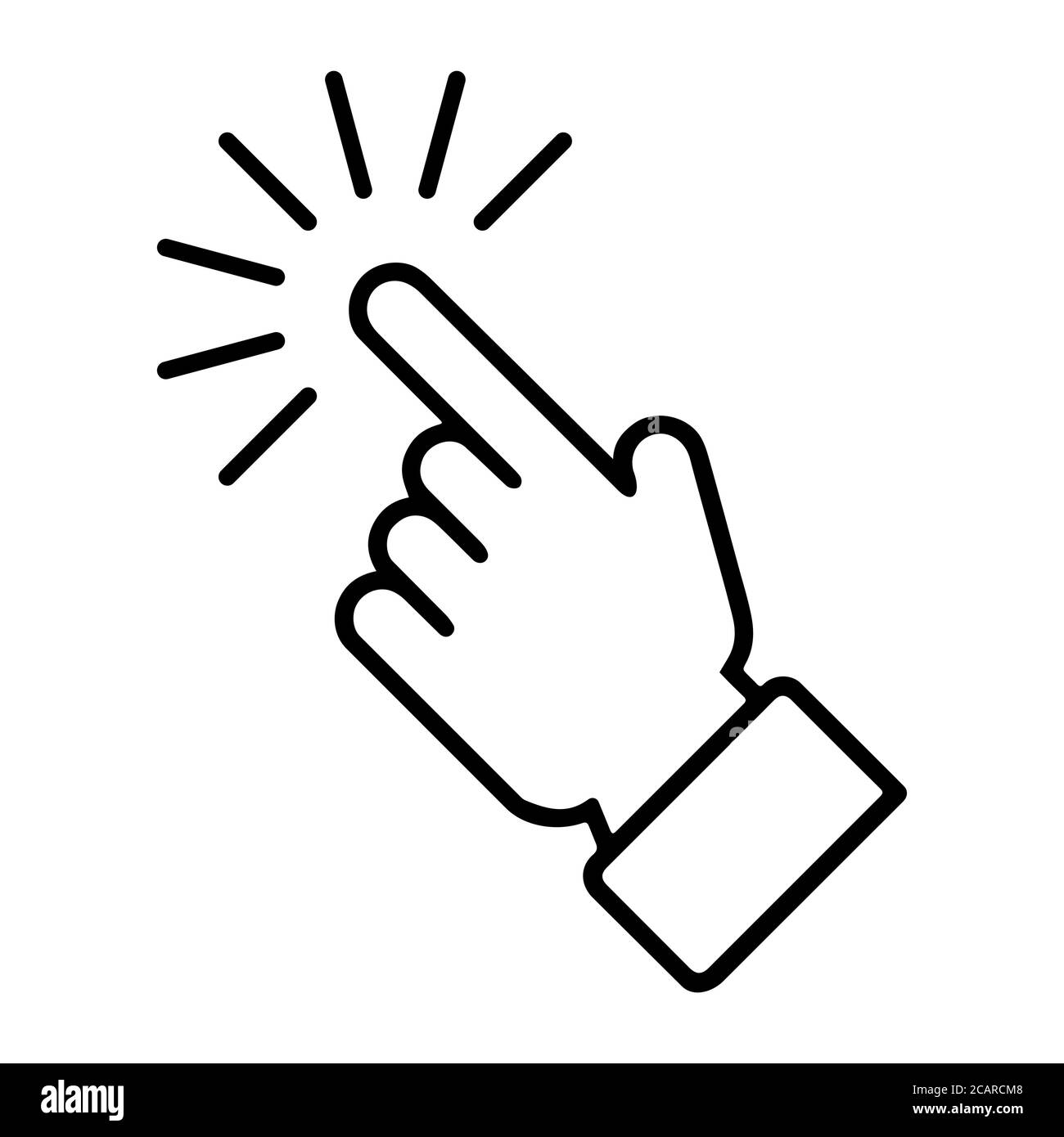 Simple hand icon. Hand clicking icon Finger vector icon. Touch vector ... Simple hand icon. Hand clicking icon Finger vector icon. Touch vector ...