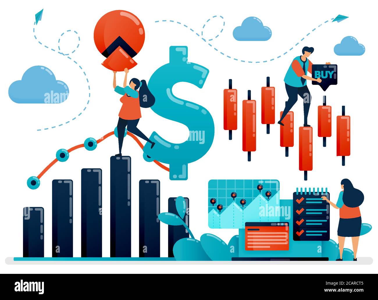 Financial platform to help choose investment. Statistics data for ...