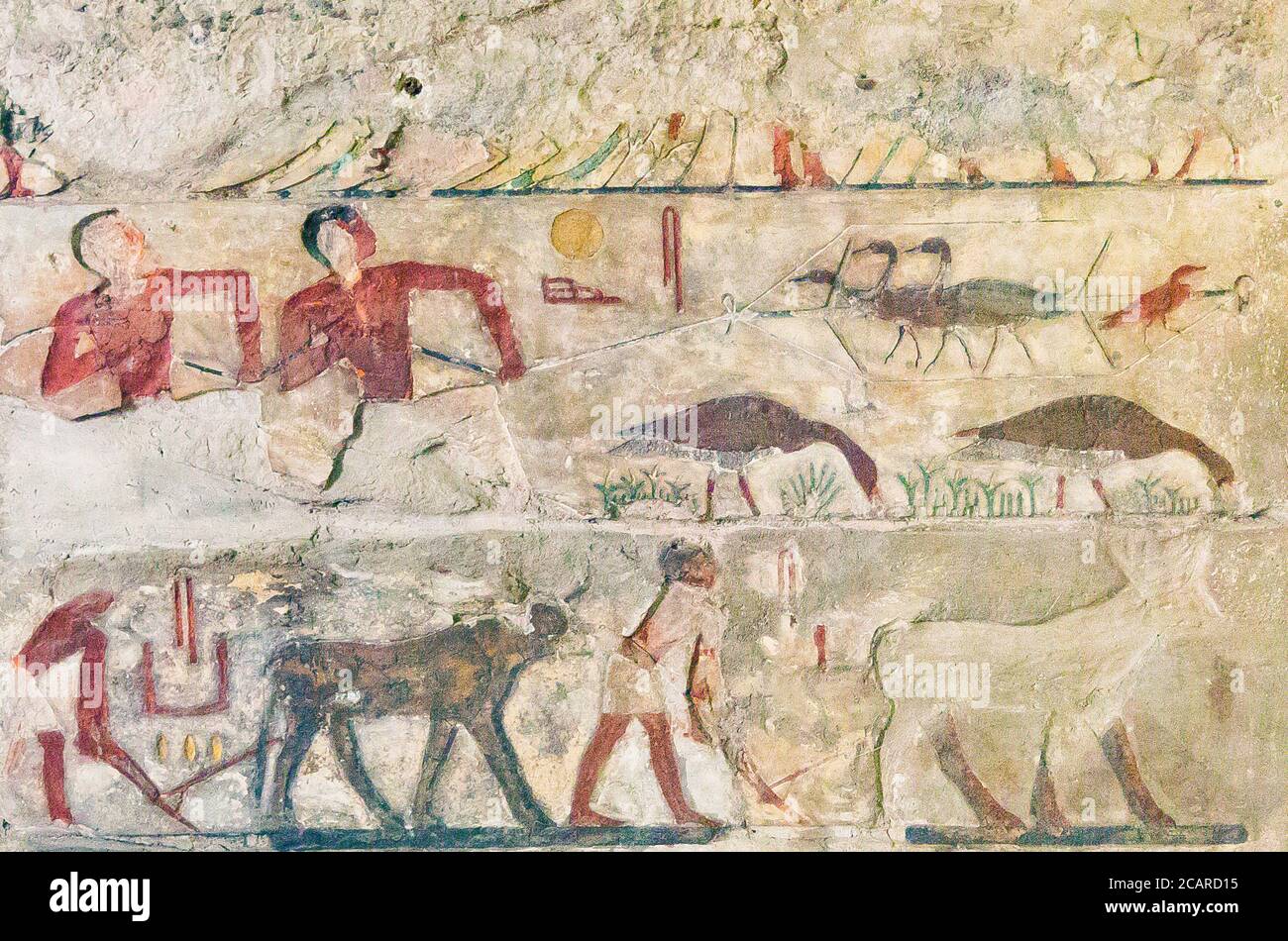 Egypt, Cairo, Egyptian Museum, the tomb of Nefermaat, Meidum, was the ...