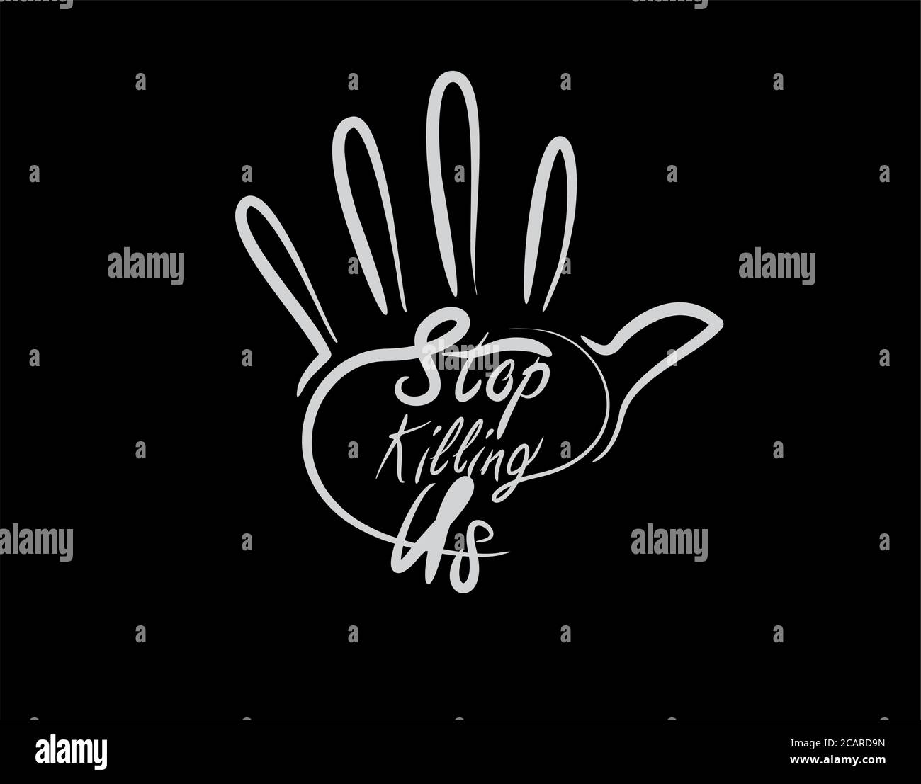 Stop people killing Black and White Stock Photos & Images - Alamy