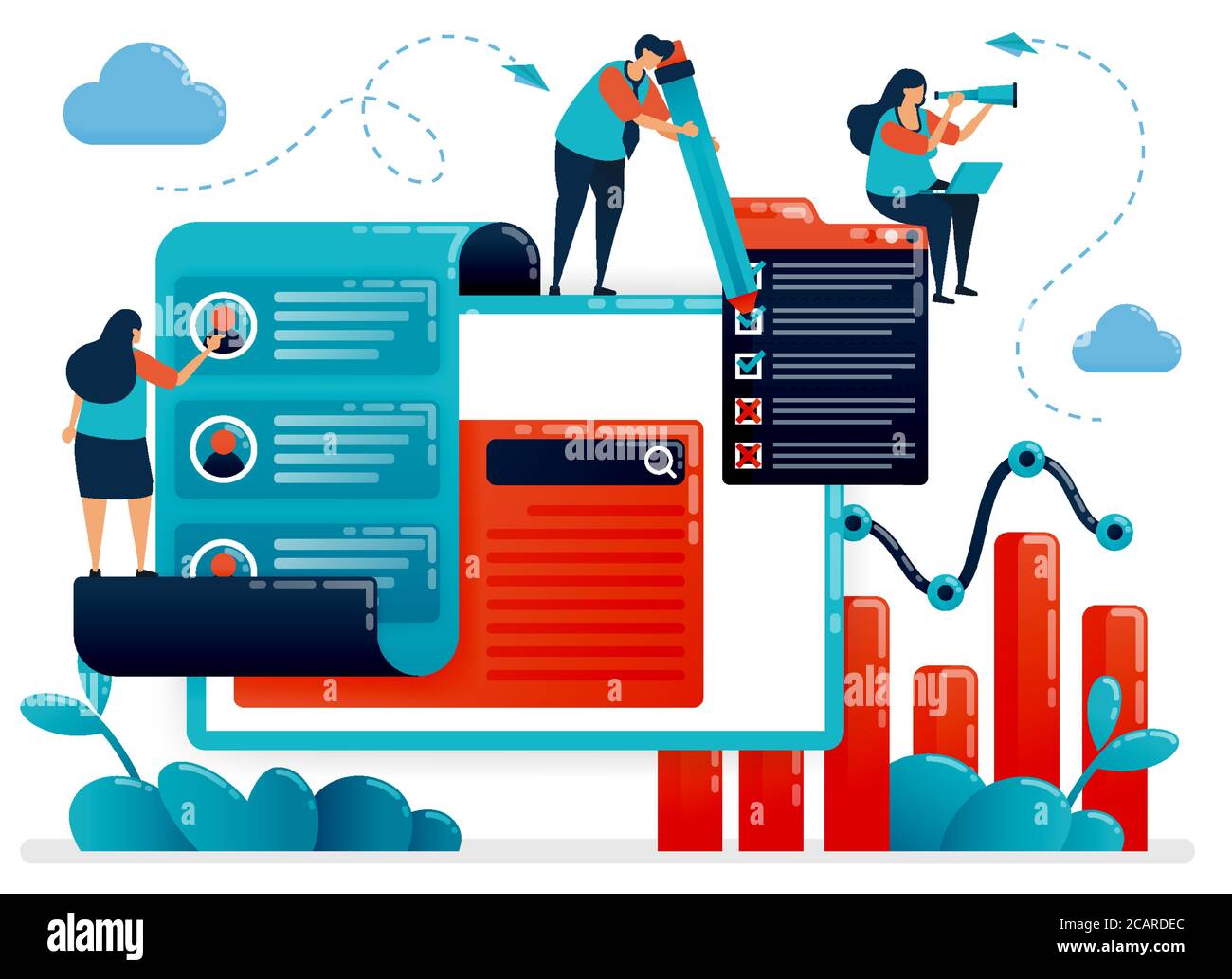 Choose job position for best employee candidate. Job vacancy selection ...