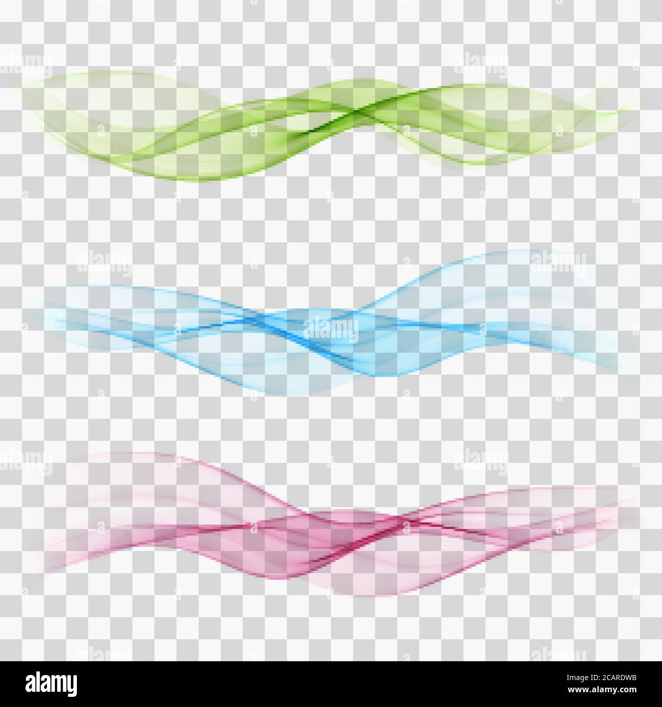 Set of blend abstract wave Flow colorful wave Stock Vector Image & Art ...