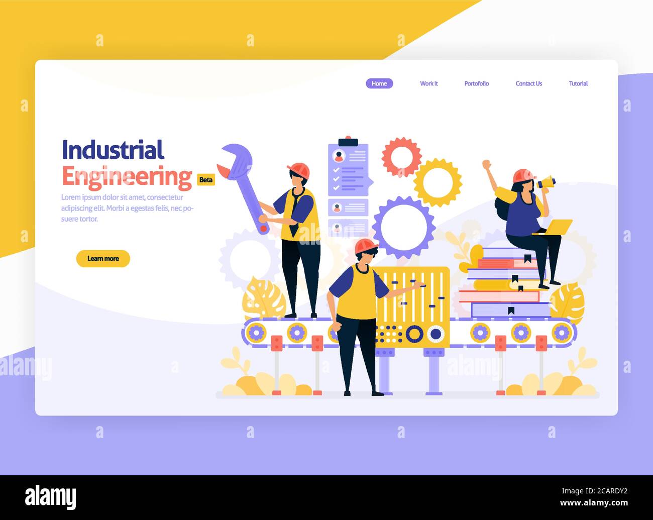 Vector illustration for industrial and machinery engineering. Jobs for ...