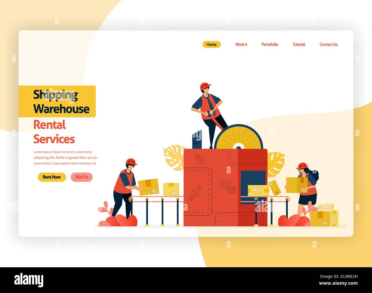 Welcome page Stock Vector Images - Alamy