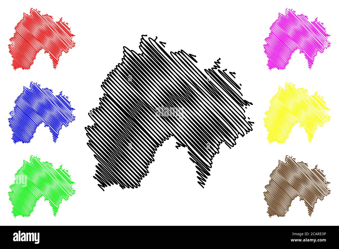 Aurillac outline map hi-res stock photography and images - Alamy