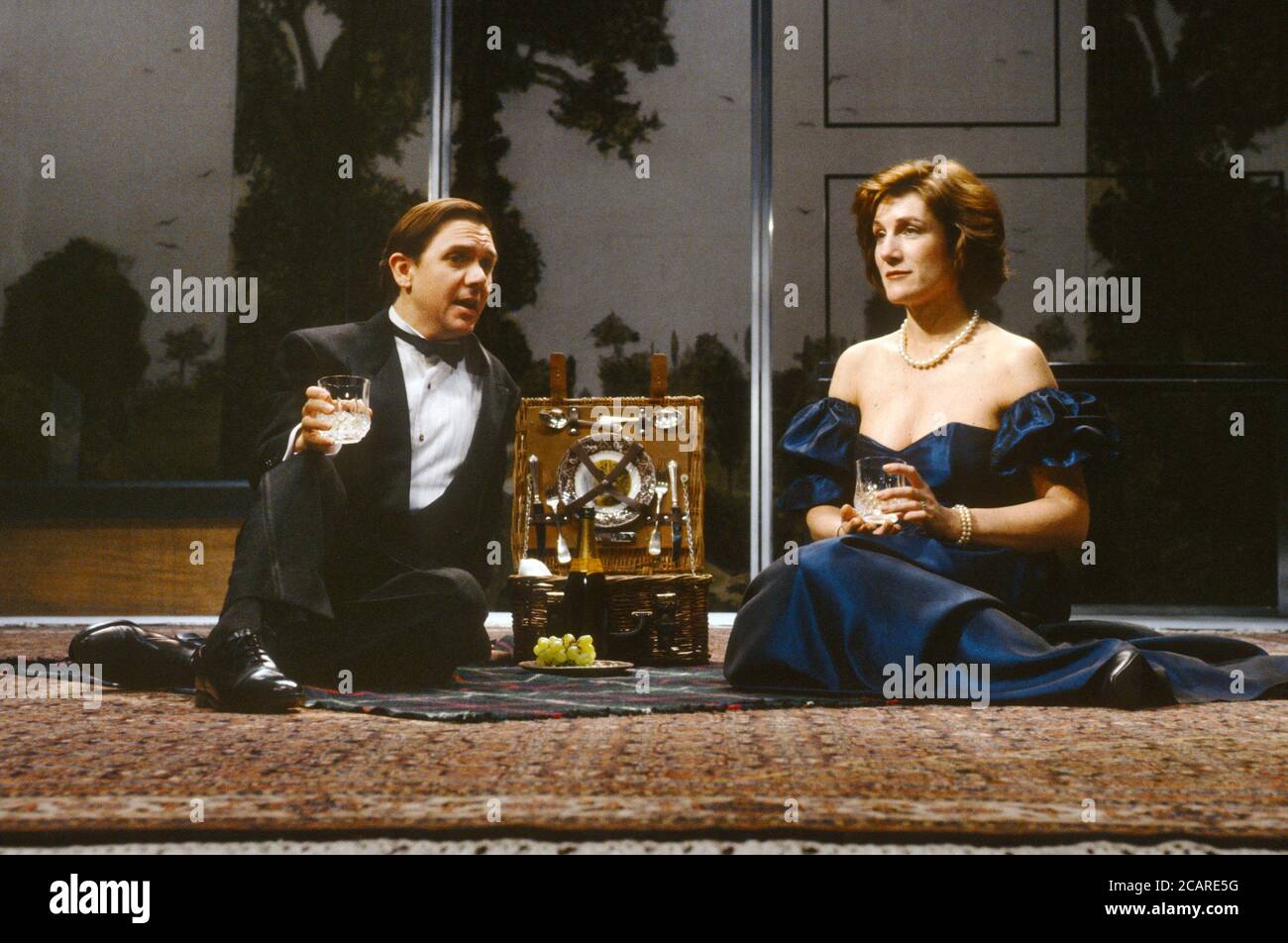 David Bamber (Yoyo), Harriet Walter (Biddy) in THREE BIRDS ALIGHTING ON ...