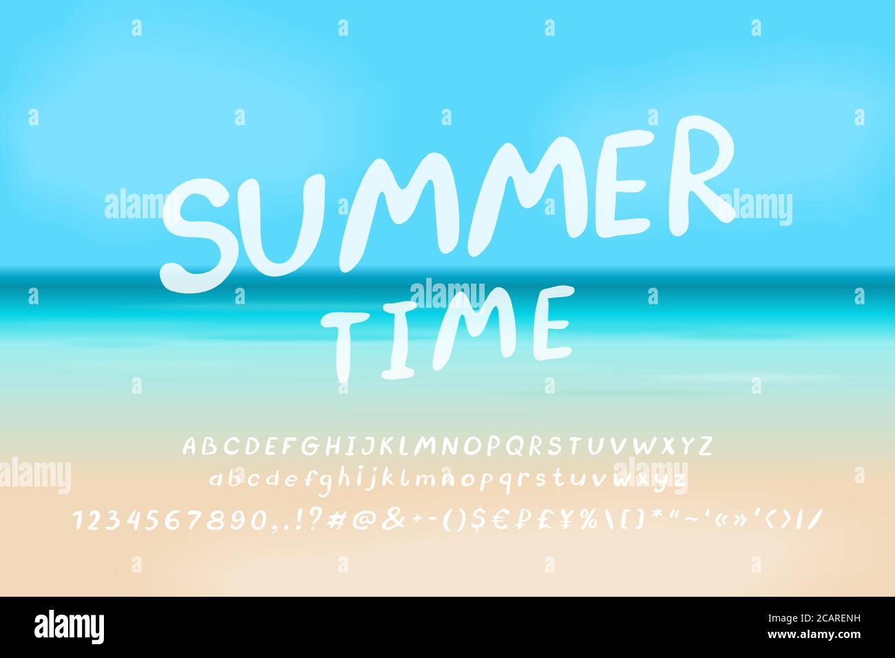 White font, handwritten Italic alphabet. Uppercase and lowercase ...