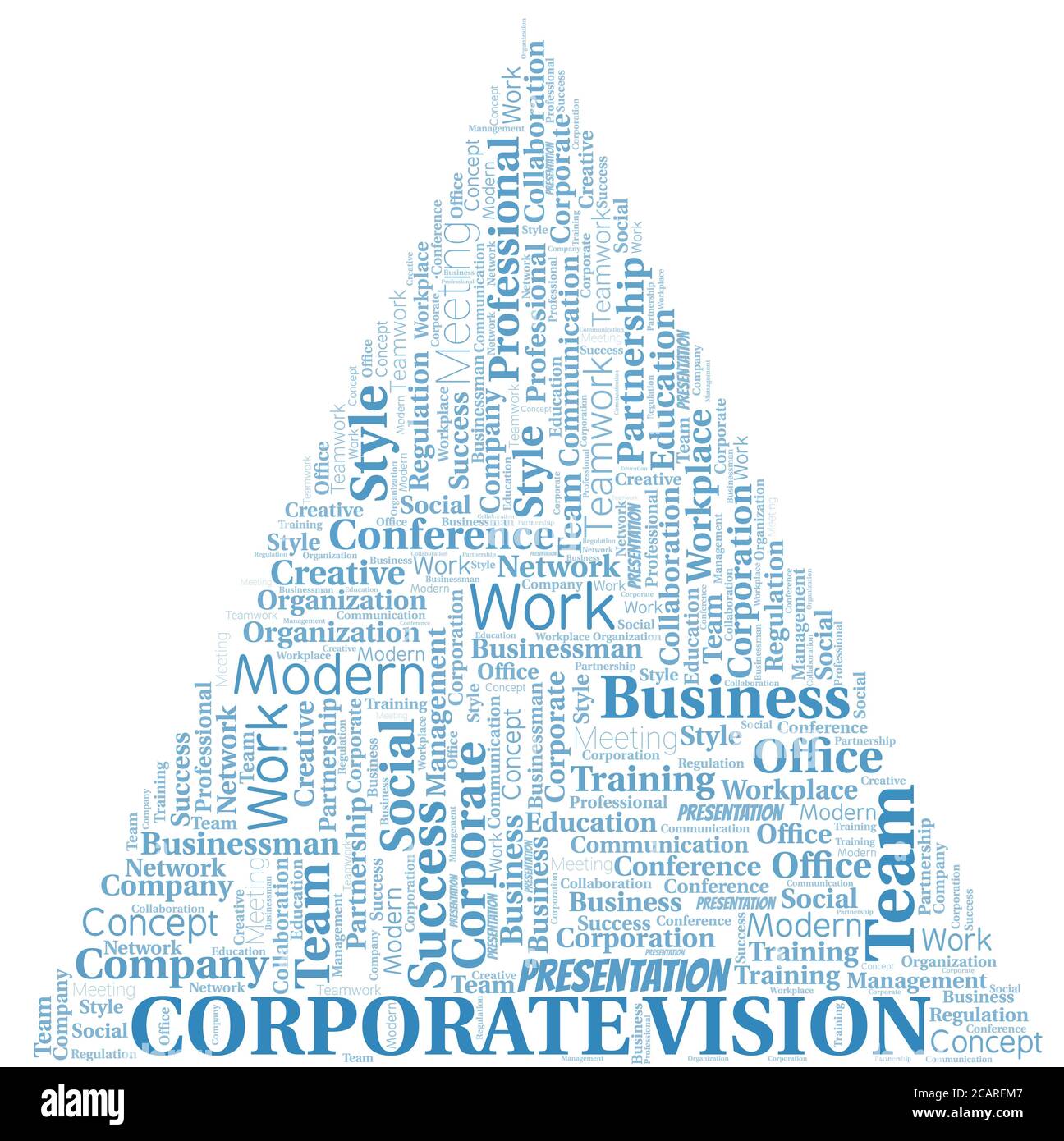Corporate Vision vector word cloud, made with the text only Stock ...