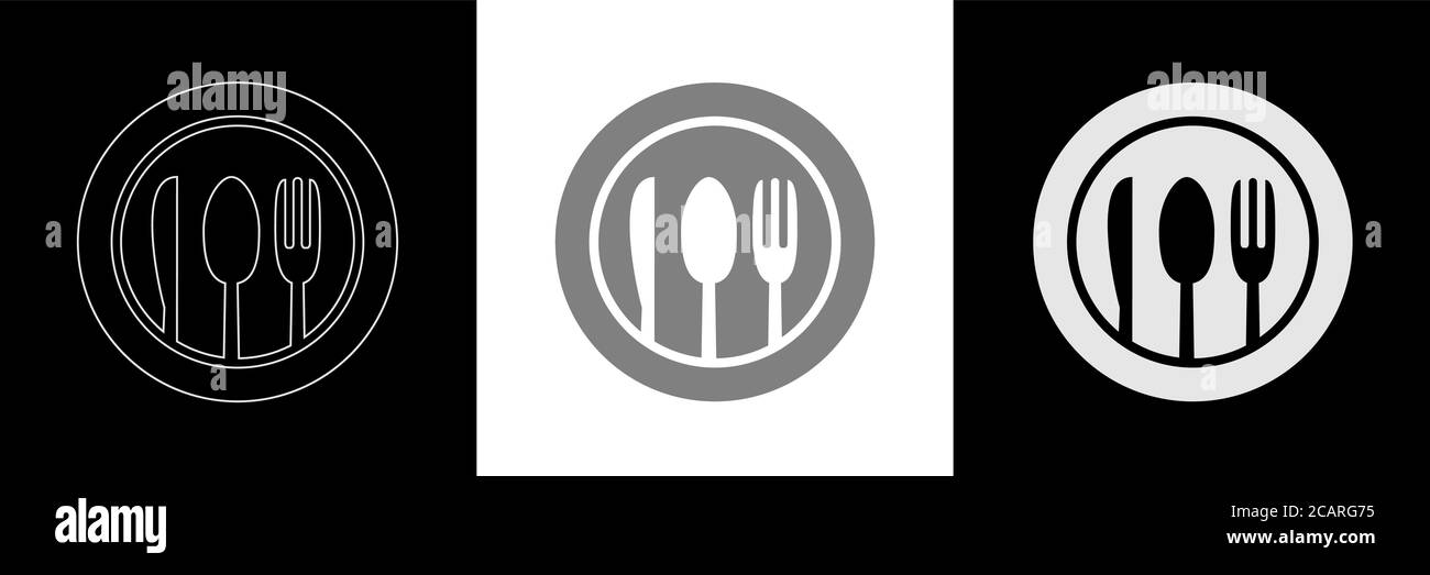 Knife and fork icon Stock Vector Images - Alamy