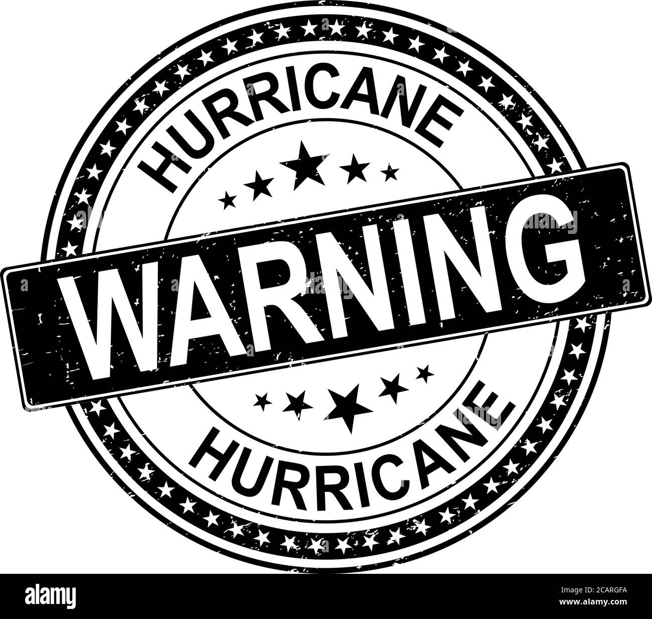 black Hurricane round red stamp text on white background Stock Vector ...