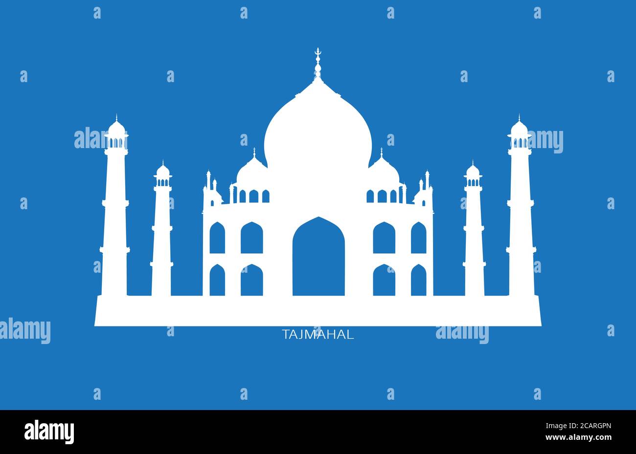 Vector Illustration of Famous Indian Monument Tajmahal, Agra which is ...