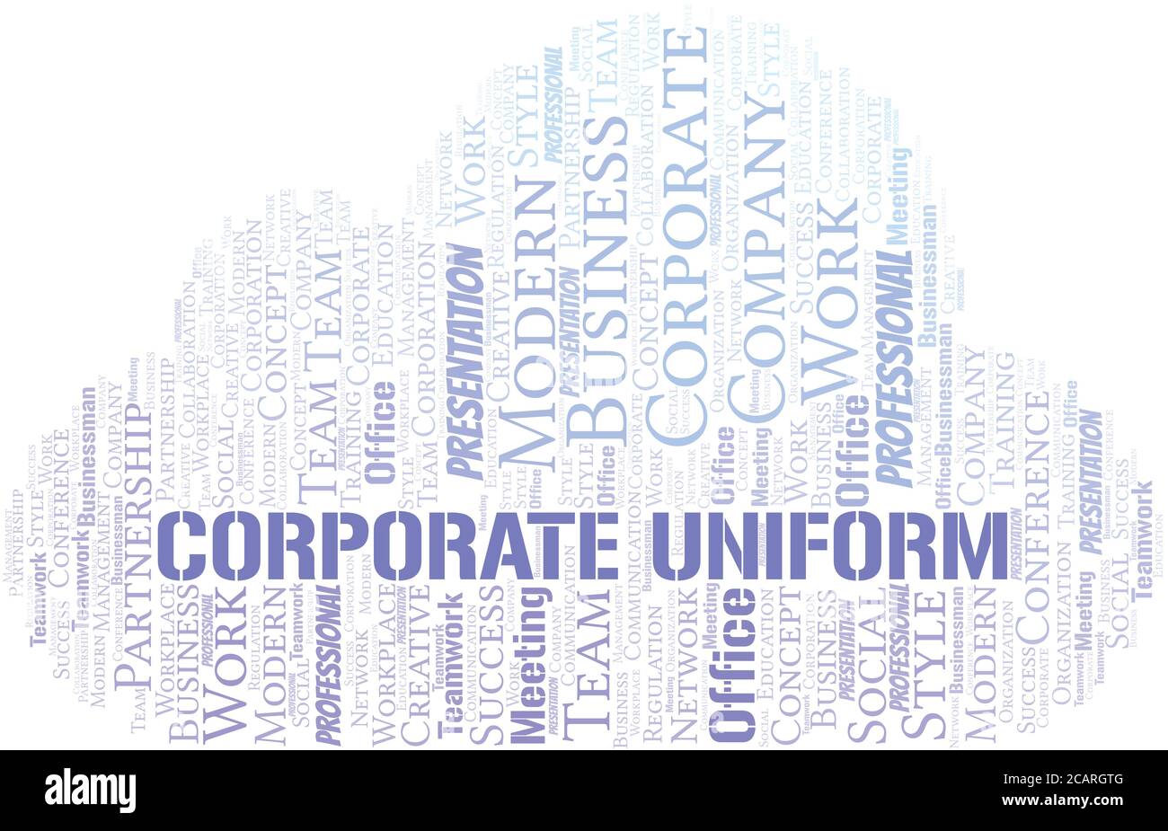 Corporate Uniform vector word cloud, made with the text only Stock ...