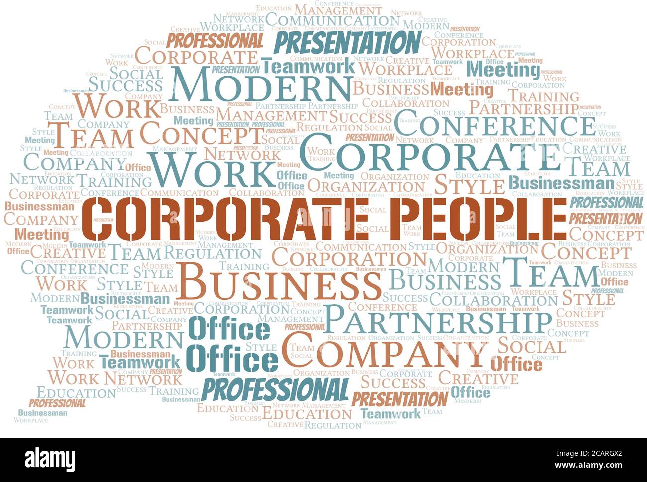 Corporate People vector word cloud, made with the text only Stock ...