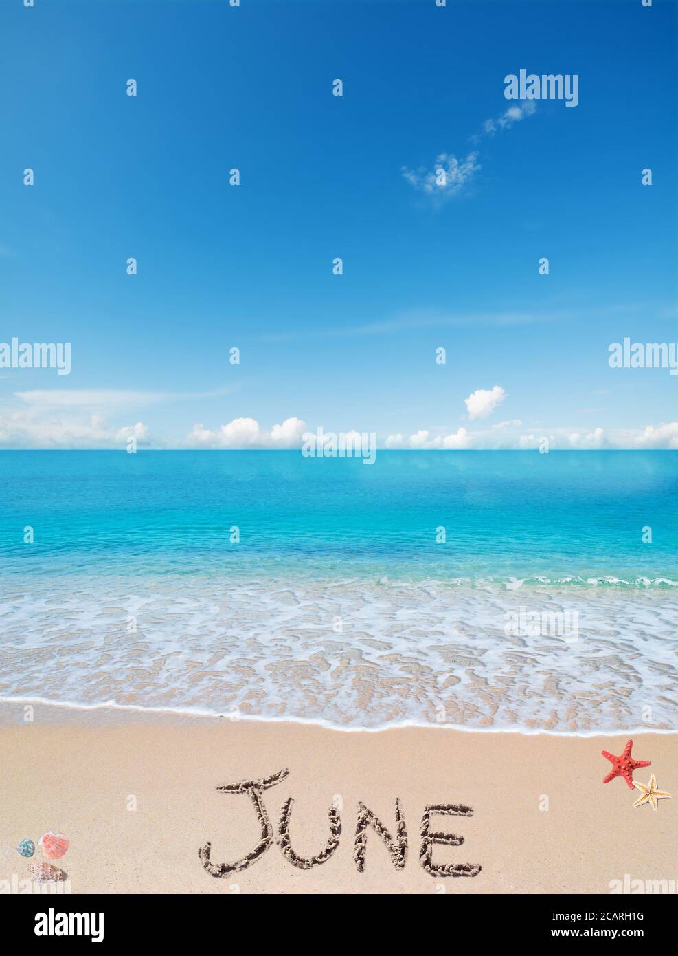 June Beach Background