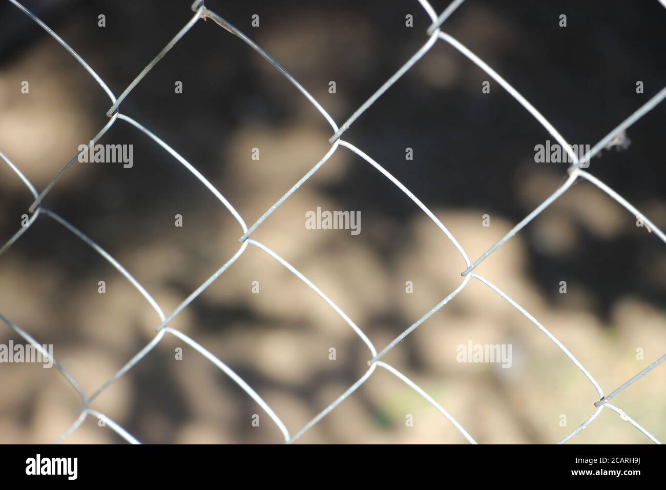rabitz. mesh netting,, barrier on way. metal grid close-up. rusty mesh ...