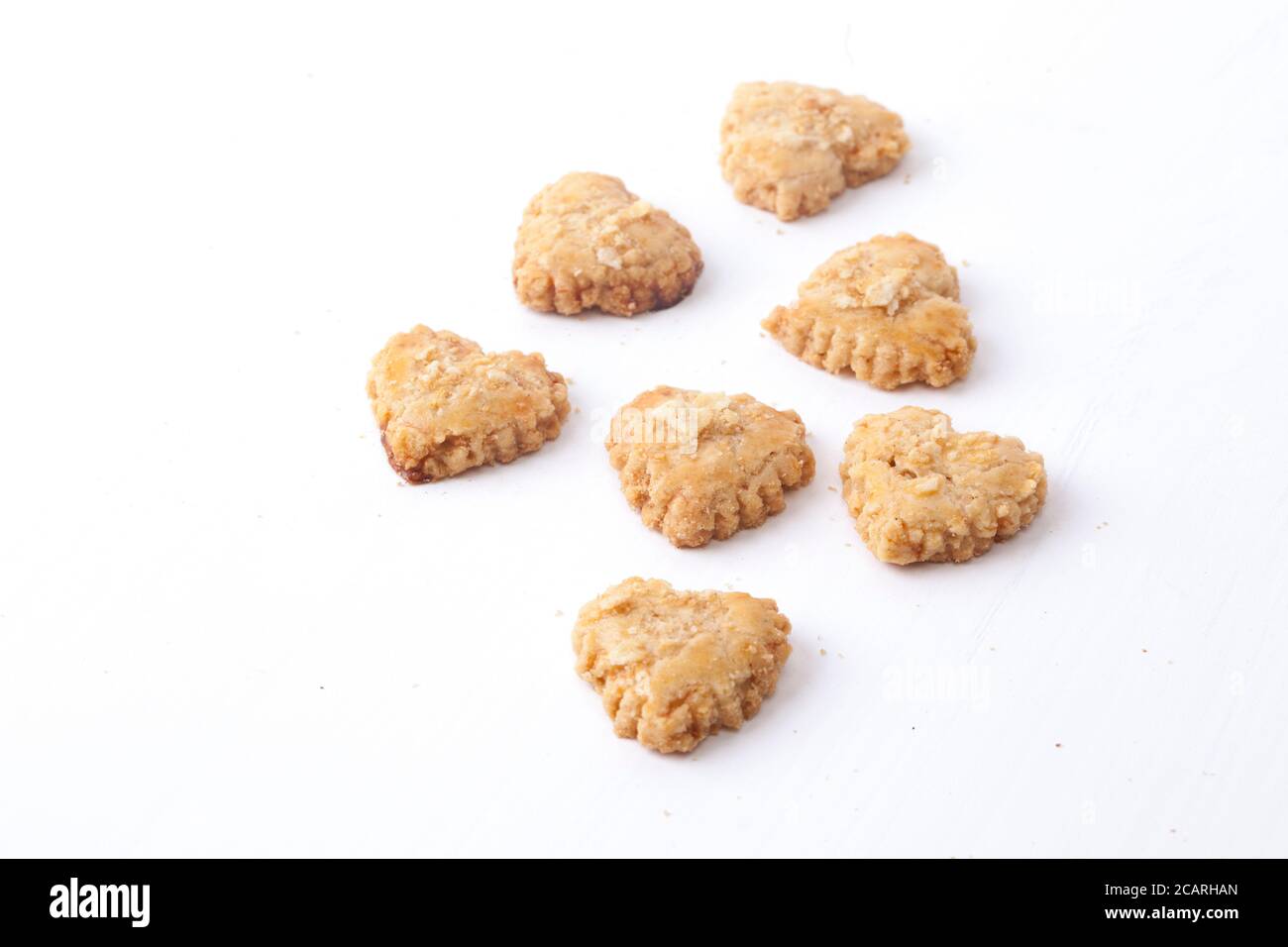 Indonesian snack Emping Melinjo Cookies isolated on white background ...