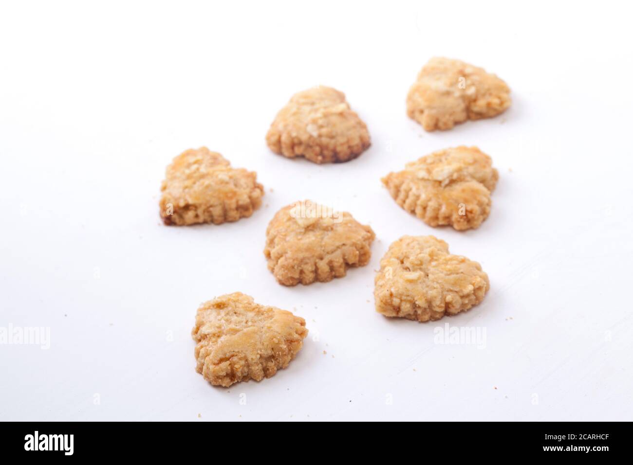 Indonesian snack Emping Melinjo Cookies isolated on white background ...
