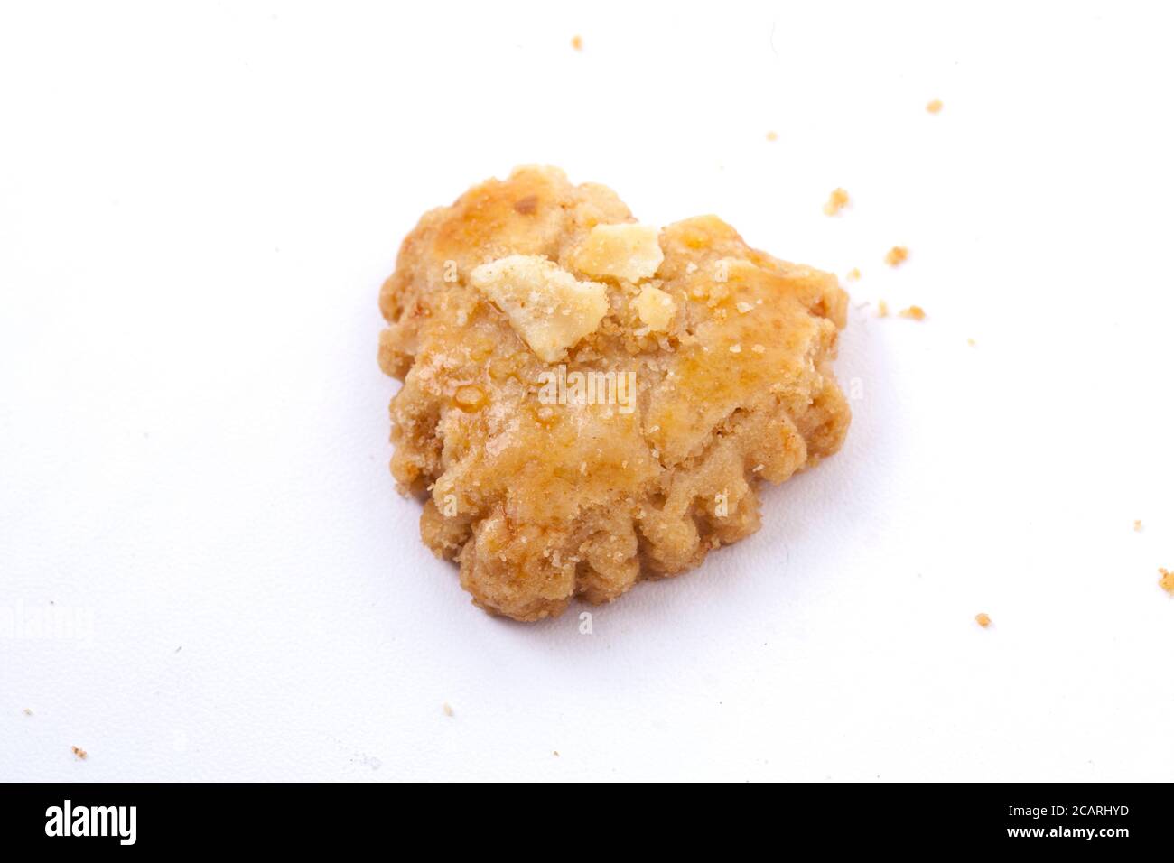 Indonesian snack Emping Melinjo Cookies isolated on white background ...