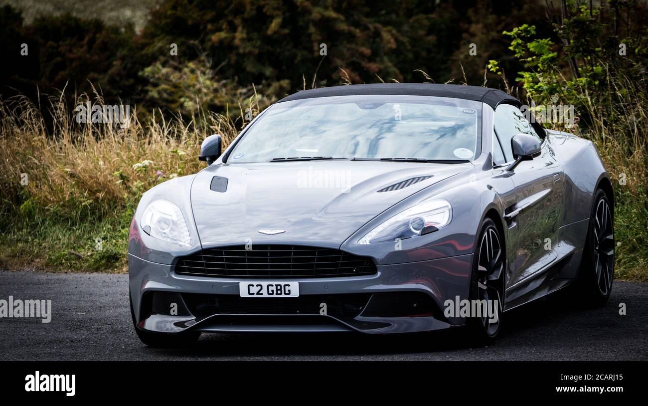 Super car owners meet on the South Downs to enjoy their vehicles Stock ...