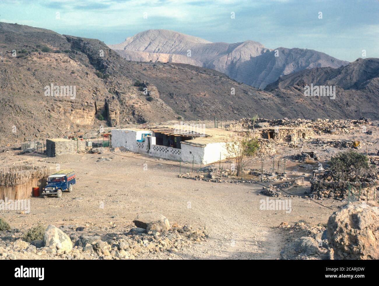 Oman, Musandam Peninsula. Omani Farm House south of Khasab ...