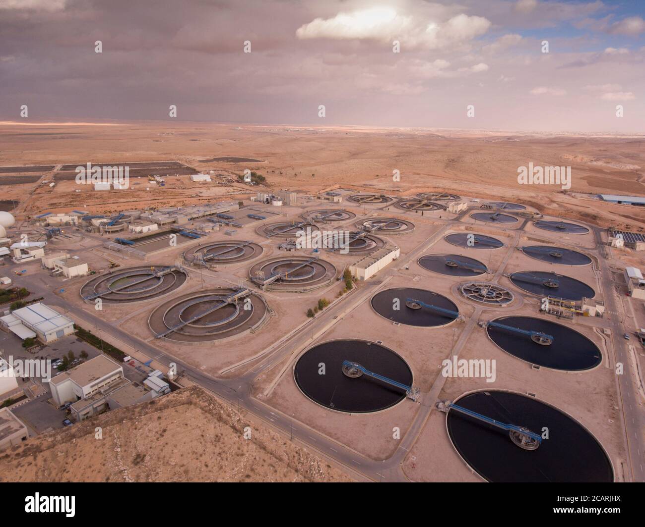 The As-Samra wastewater treatment plant serves Amman, Jordan and is ...