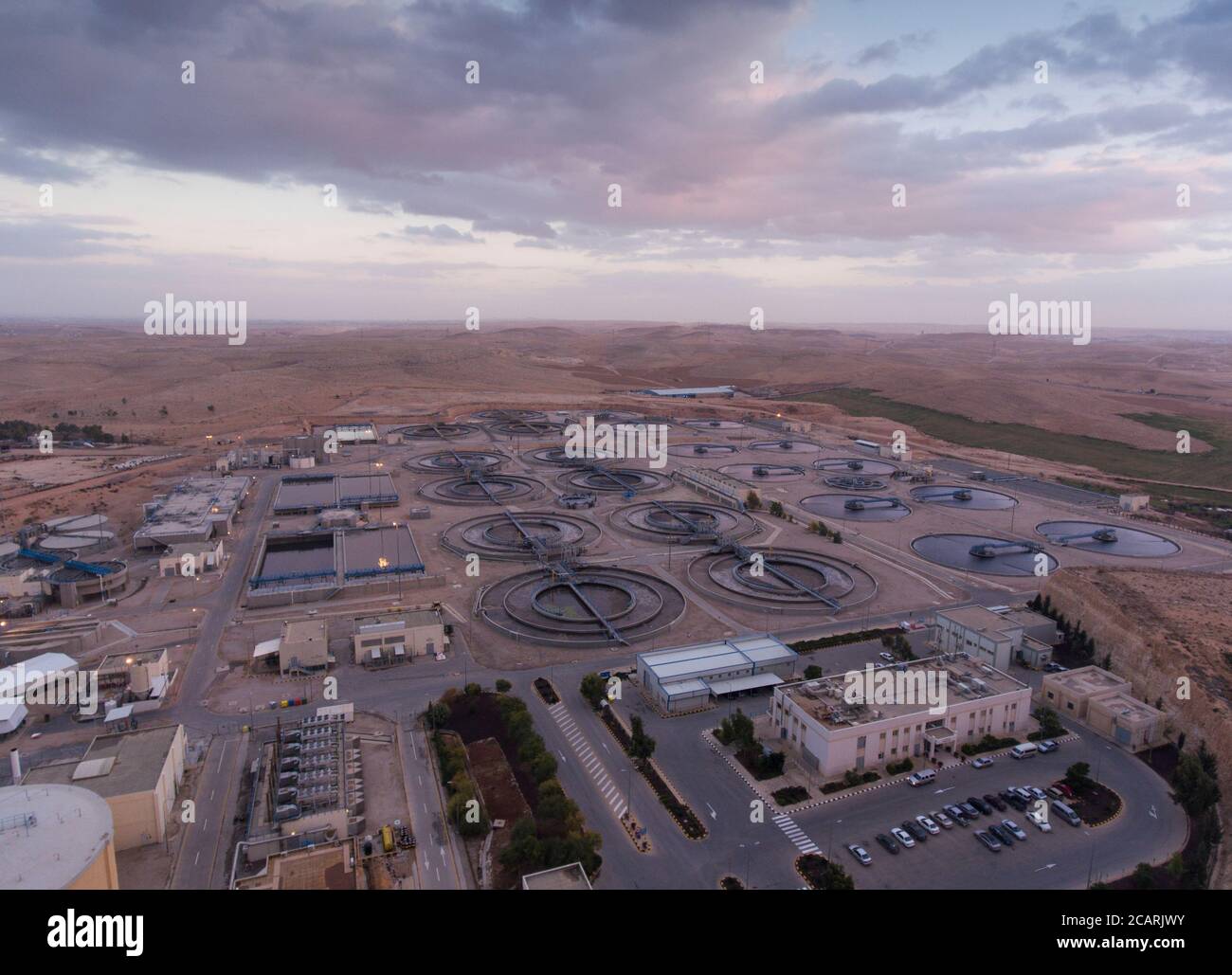 The As-Samra wastewater treatment plant serves Amman, Jordan and is ...