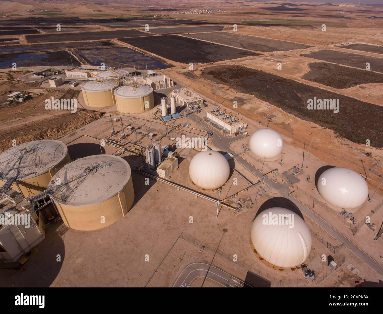 The As-Samra wastewater treatment plant serves Amman, Jordan and is ...