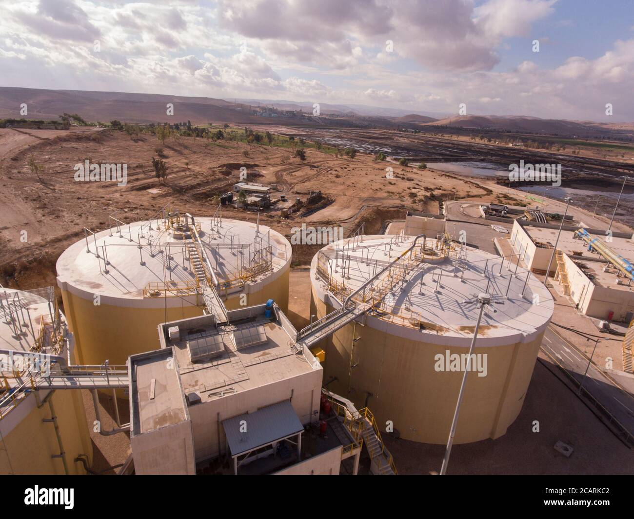 The As-Samra wastewater treatment plant serves Amman, Jordan and is ...