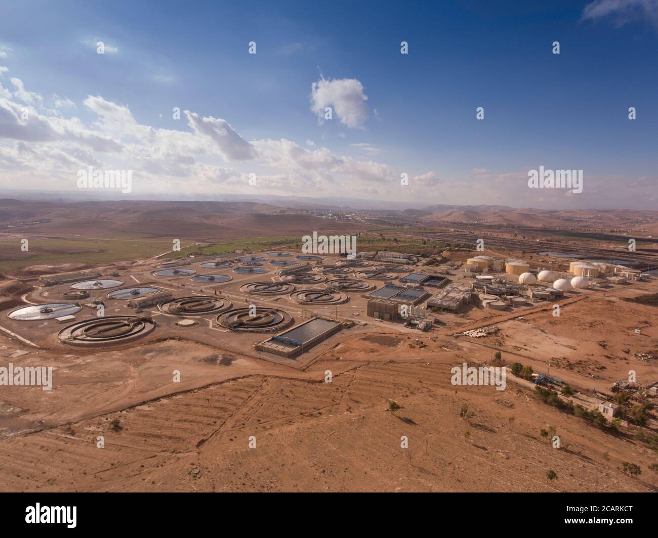 The As-Samra wastewater treatment plant serves Amman, Jordan and is ...