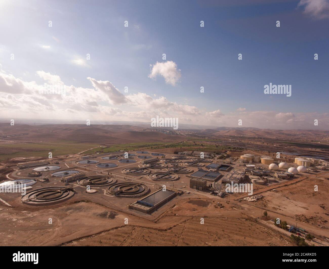 The As-Samra wastewater treatment plant serves Amman, Jordan and is ...