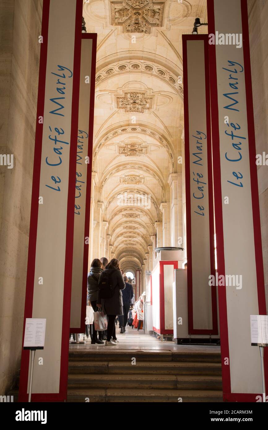 Cafe Marly, Louvre Art Museum; Paris; France Stock Photo - Alamy