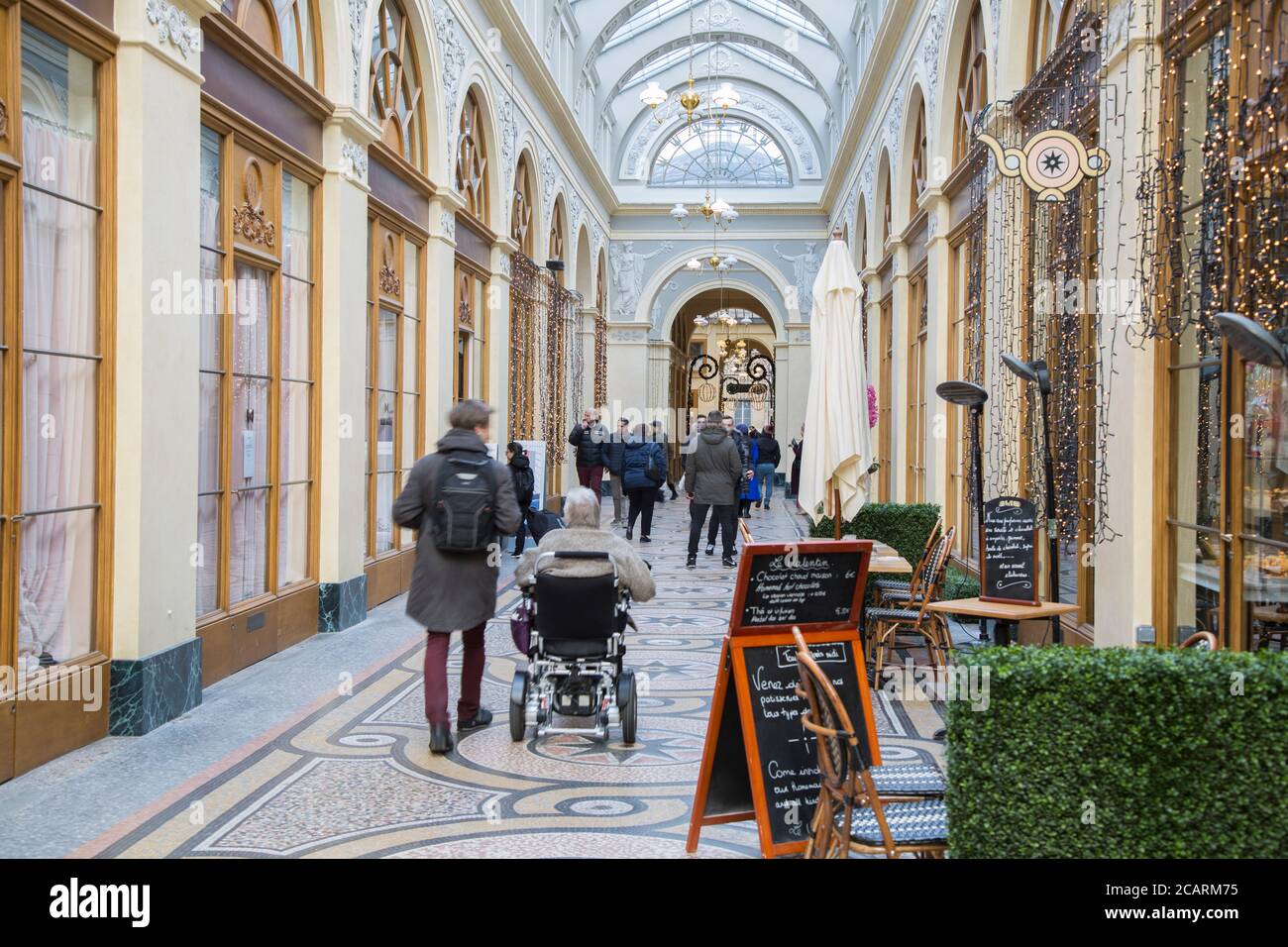 Galerie Vivienne Shopping Arcade; Paris; France Stock Photo - Alamy