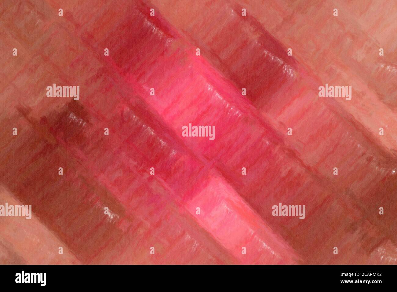 Red and pink lines long brush strokes pastel background, digitally ...