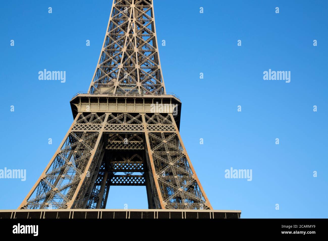 Section of Eiffel Tower Structure; Paris; France Stock Photo - Alamy
